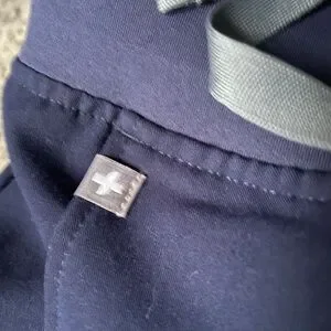 Figs | Pants & Jumpsuits | Figs Navy Jogger Scrub Pants With Gray ...